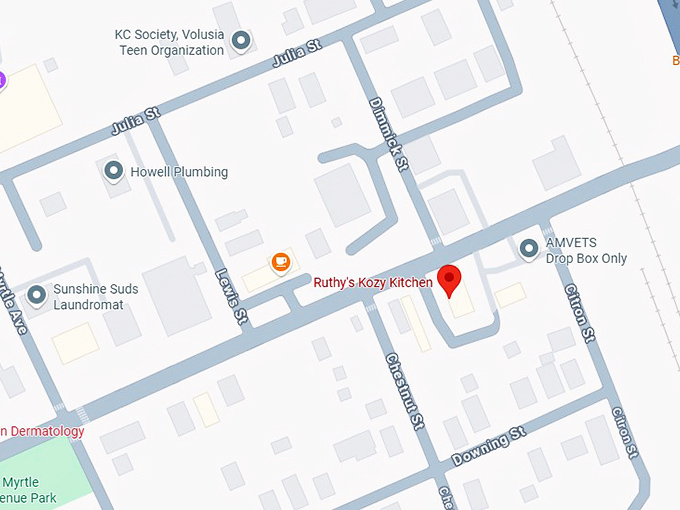 16. ruthy's kozy kitchen map