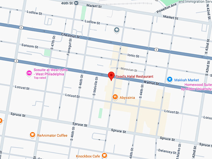 saad&rsquo;s halal restaurant map