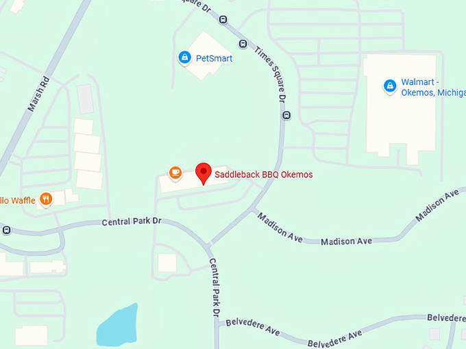 16. saddleback bbq map