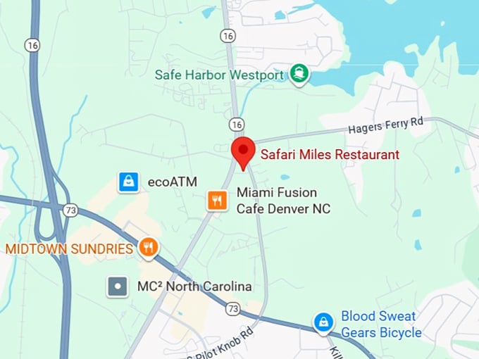 safari miles restaurant map