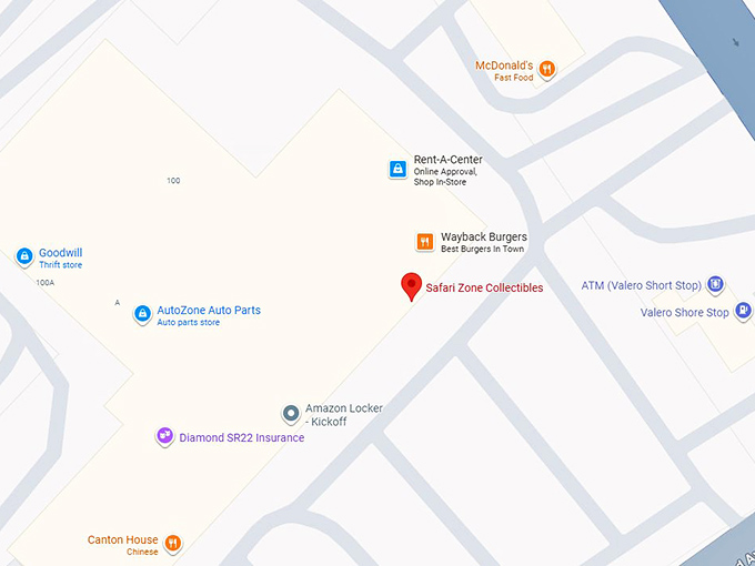 16. safari zone collectibles map