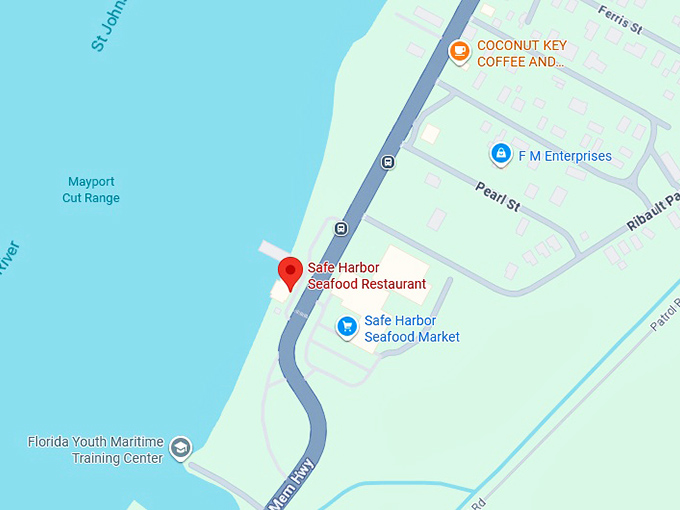 16. safe harbor seafood restaurant map