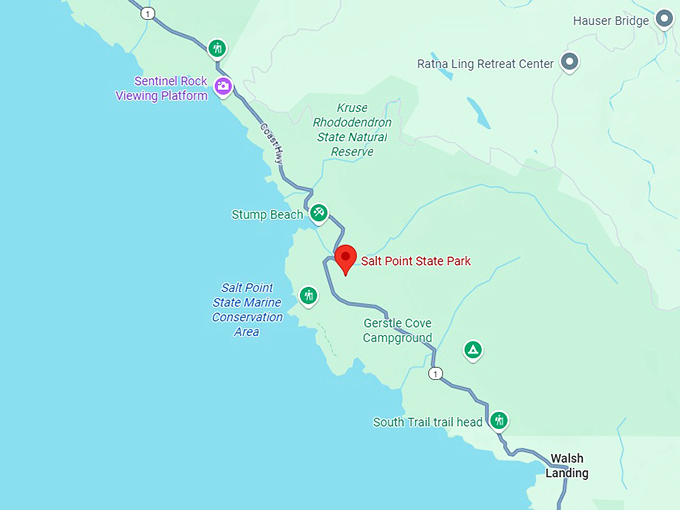 16. salt point state park map