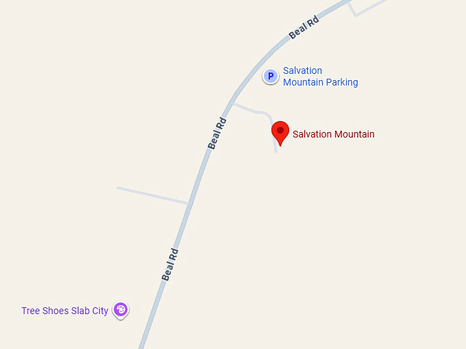 16. salvation mountain map