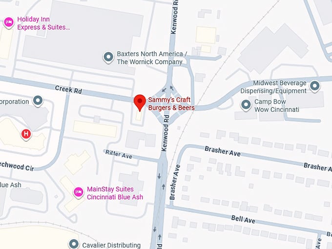 16. sammy&rsquo;s craft burgers & beers map