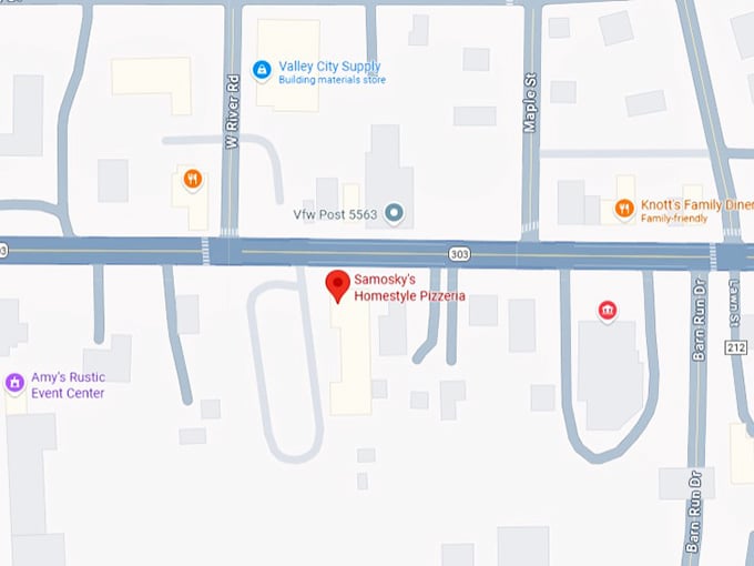 16. samosky's homestyle pizzeria valley city map