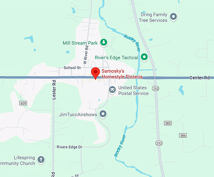 16. samosky's homestyle pizzeria map