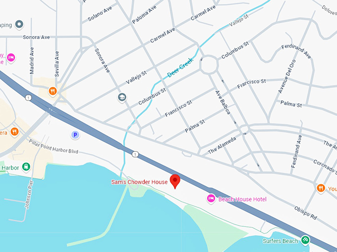 16. sam's chowder house map