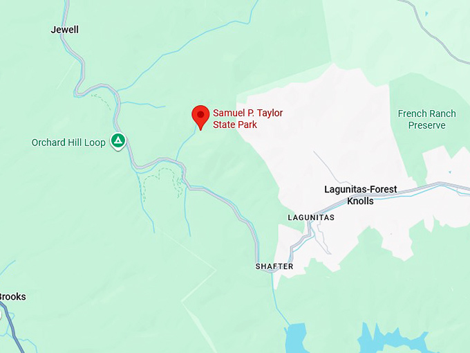 16. samuel p. taylor state park map