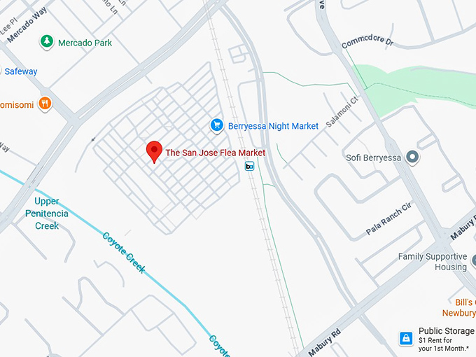 16. san jose flea market map
