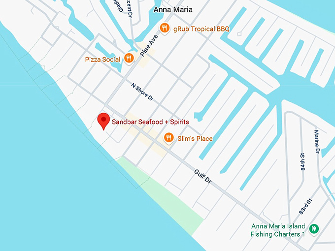 16. sandbar seafood + spirits map