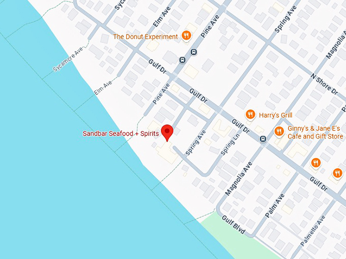 16. sandbar seafood + spirits map