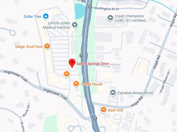 16. sandy springs diner map