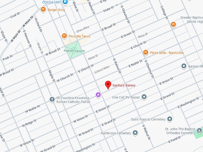 16. sanitary bakery map