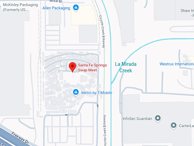 16. santa fe springs swap meet map
