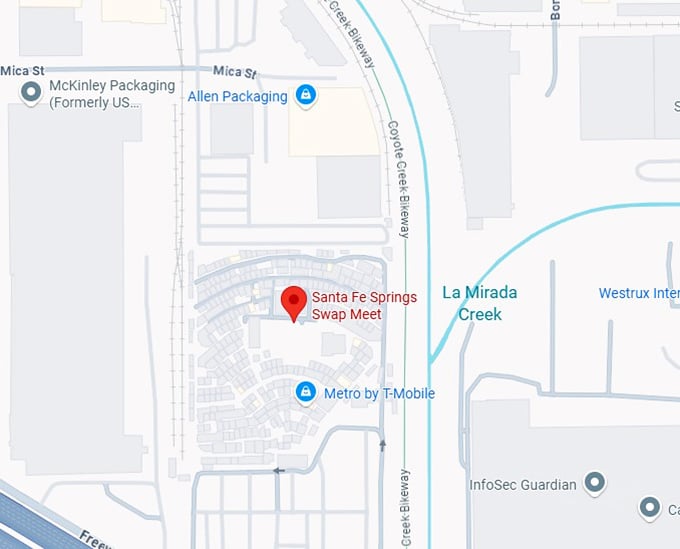 16. santa fe springs swap meet map