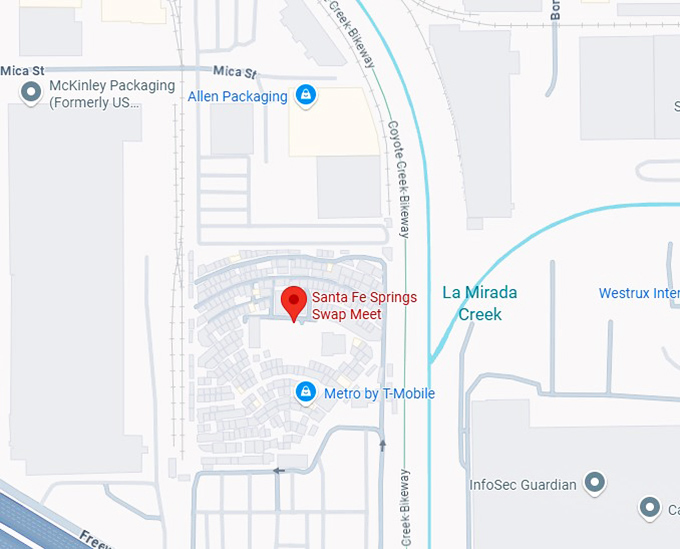 16. santa fe springs swap meet map