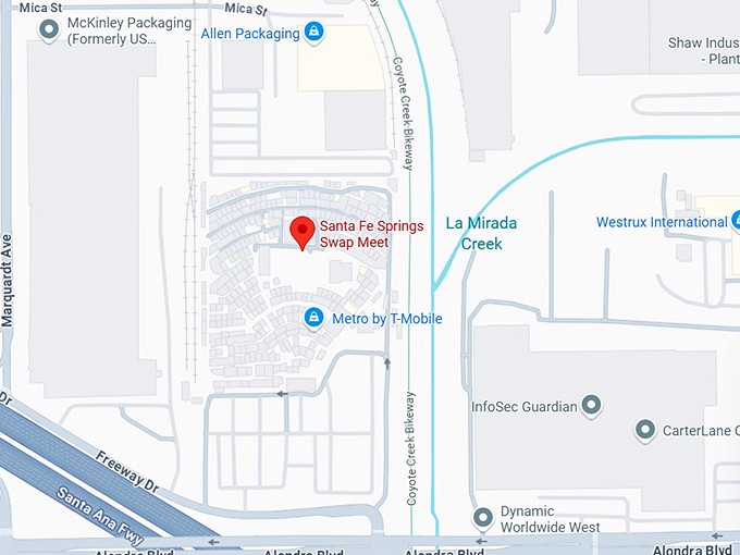 16. santa fe springs swap meet map