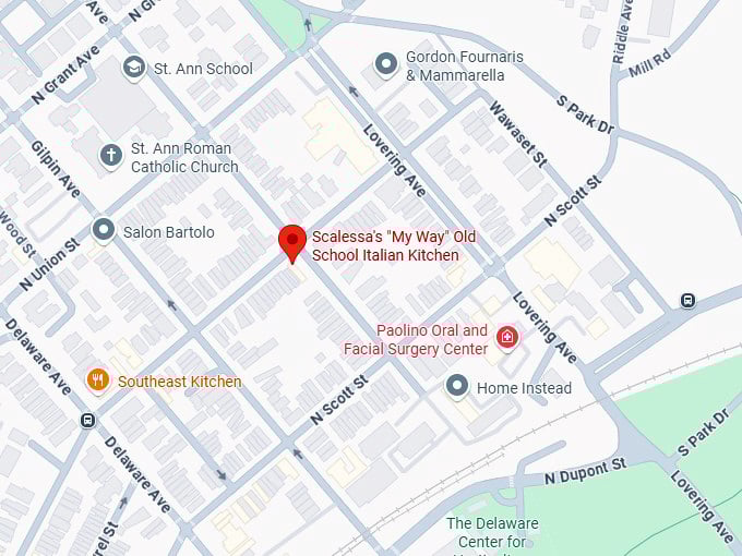 16. scalessa's my way old school italian kitchen map