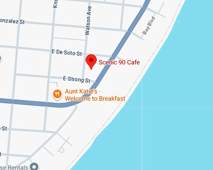 16. scenic 90 cafe map