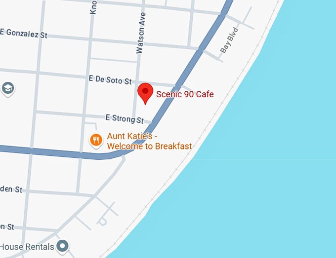 16. scenic 90 cafe map