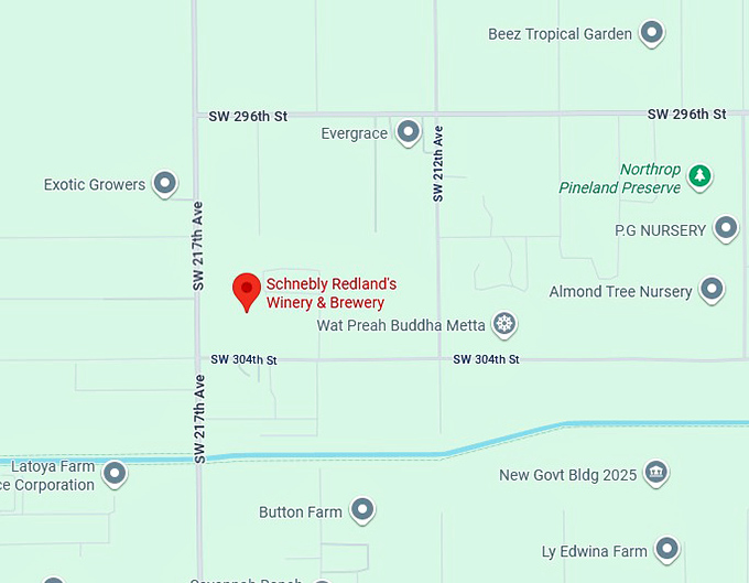 16. schnebly redland's winery & brewery map