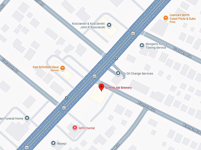 16. schnitz ale brewery map