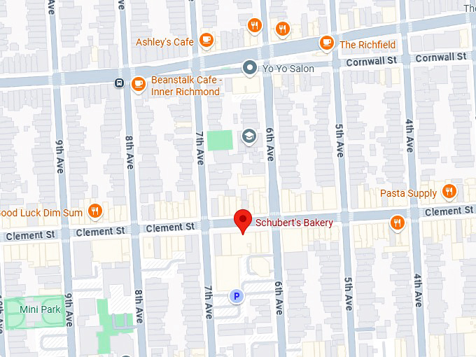 16. schubert's bakery map