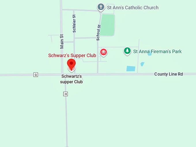 16. schwarz's supper club map