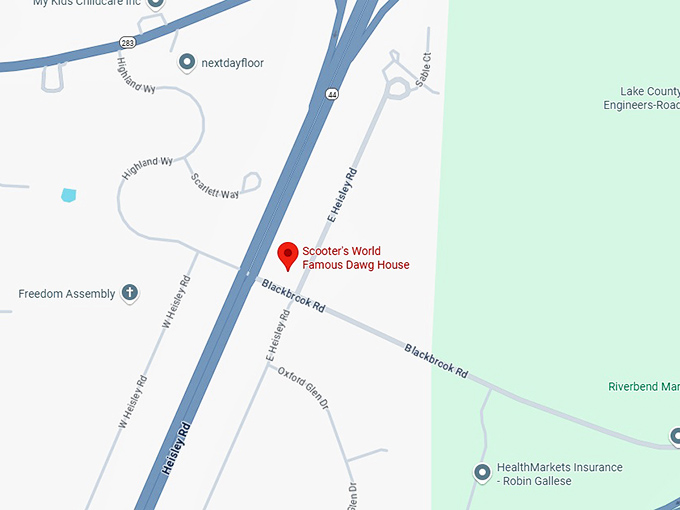 16. scooter's world famous dawg house map