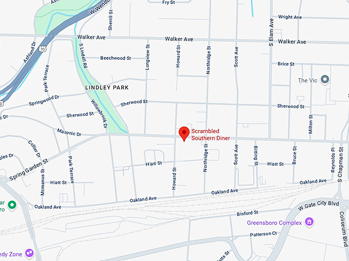 16. scrambled southern diner map