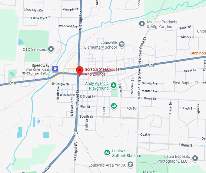 16. scratch steakhouse and lounge map