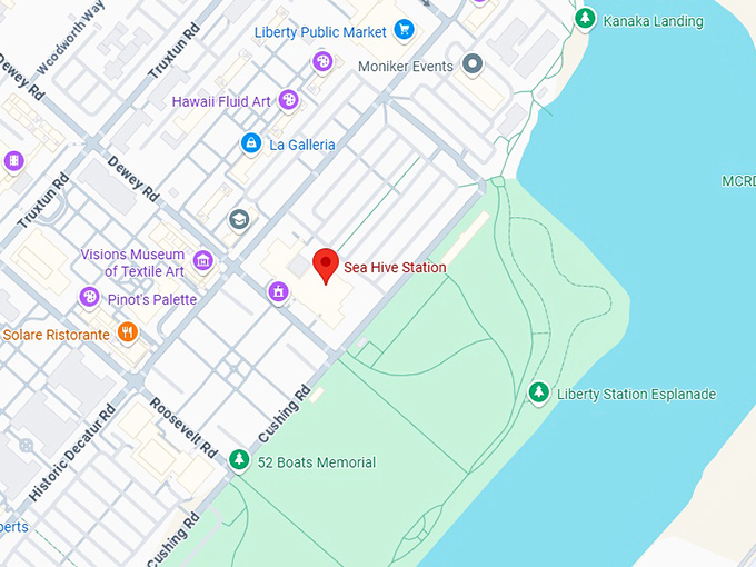 16. sea hive station map