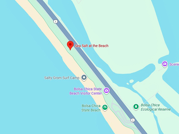 16. sea salt at the beach map
