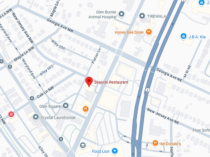 16. seaside restaurant map