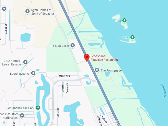 16. sebastian's roadside restaurant map
