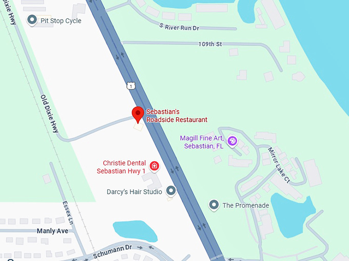 16. sebastian's roadside restaurant map