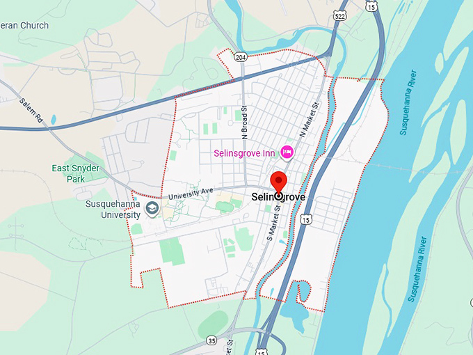 selinsgrove map