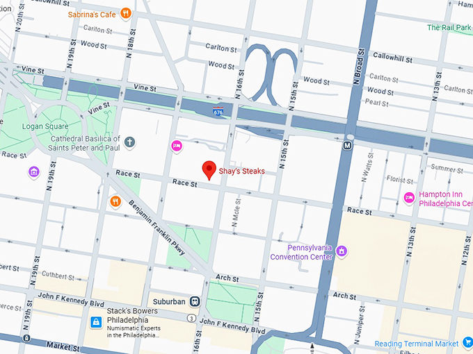 shay&rsquo;s steaks map