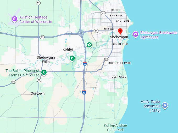 16. sheboygan map