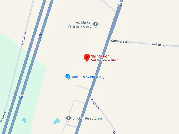 16. shenandoah valley flea market map