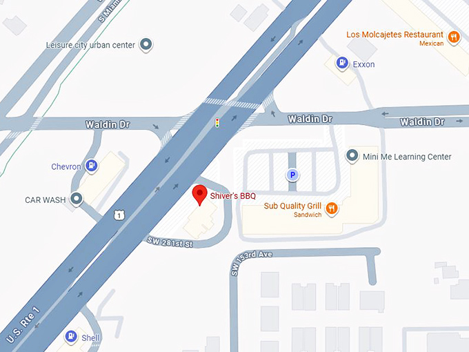 16. shiver's bbq map