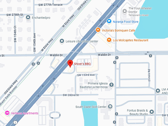 16. shiver’s bbq map