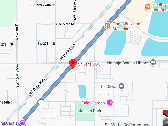 16. shiver's bbq map