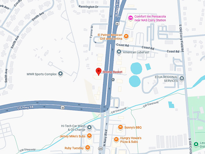 16. shrimp basket (709 n navy blvd)