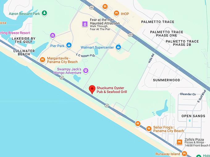 16. shuckums oyster pub & seafood grill map