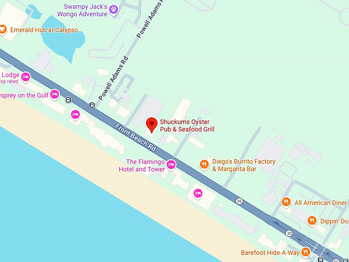 16. shuckums oyster pub & seafood grill map