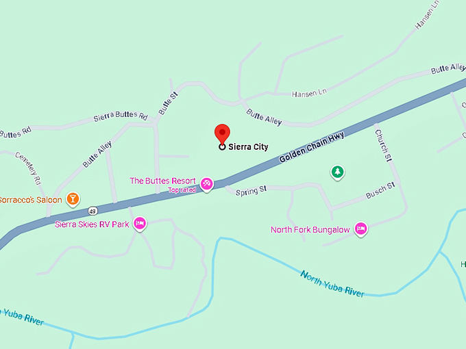 16. sierra city ca map