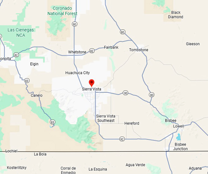 16. sierra vista map