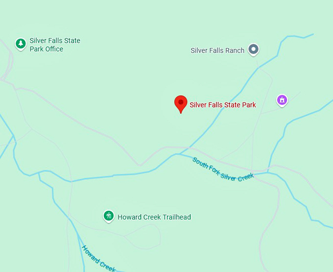 16. silver falls state park map